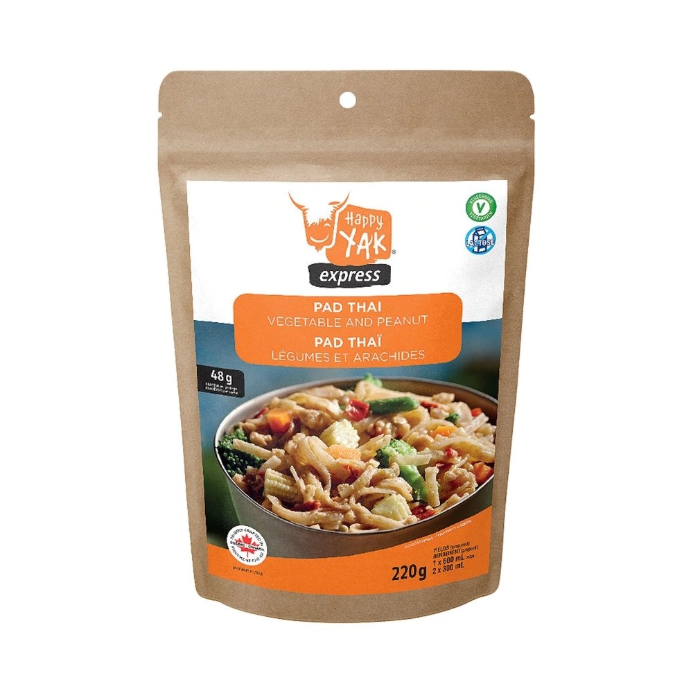 Vegetable and Peanut Pad Thai - Happy Yak Freeze-Dried Meals – La Cordée