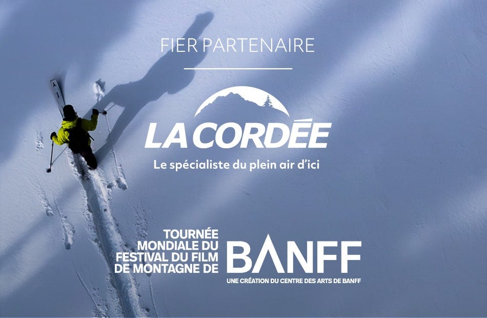 La Cordée, fière partenaire provinciale de la Tournée mondiale du Festival du film de montagne ...